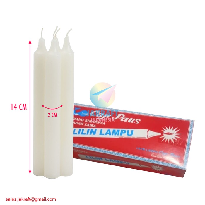 Jual Jual Lilin Mati Lampu Putih Cap PAUS Terang Sinarnya Tahan Lama ...