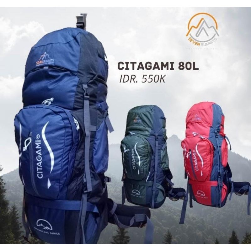 Jual Citagami Tas Gunung Carrier Seven Summits Citagami 80L Original Resmi | Shopee Indonesia
