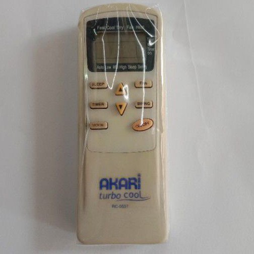 Jual REMOT AC AKARI RC-055T TURBO COOL ORIGINAL | Shopee Indonesia