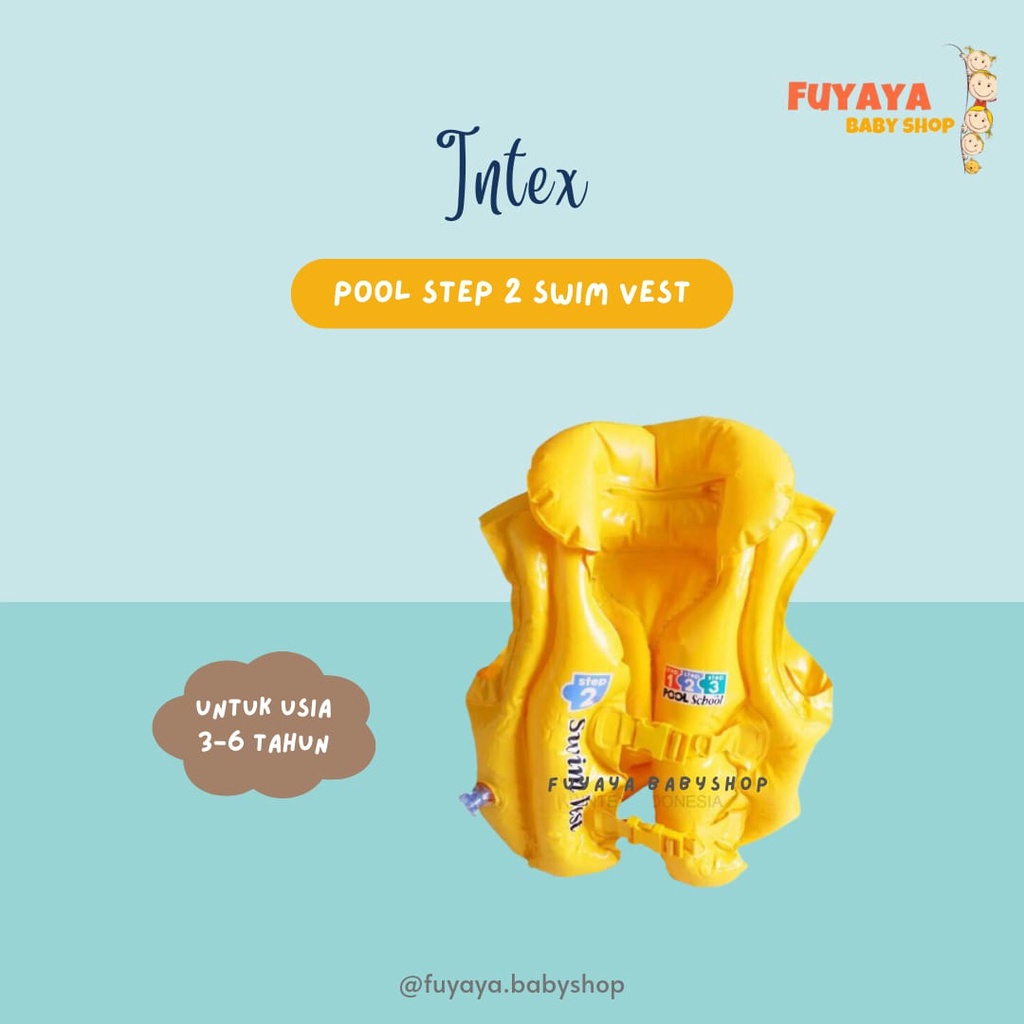 Jual INTEX POOL STEP 2 SCHOOL Deluxe Swim Vest (Pelampung) | Shopee ...