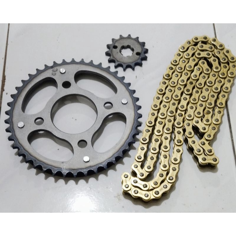 Jual GEARSET CHAIN KIT BAJAJ PULSAR 135 PULSAR135 | Shopee Indonesia