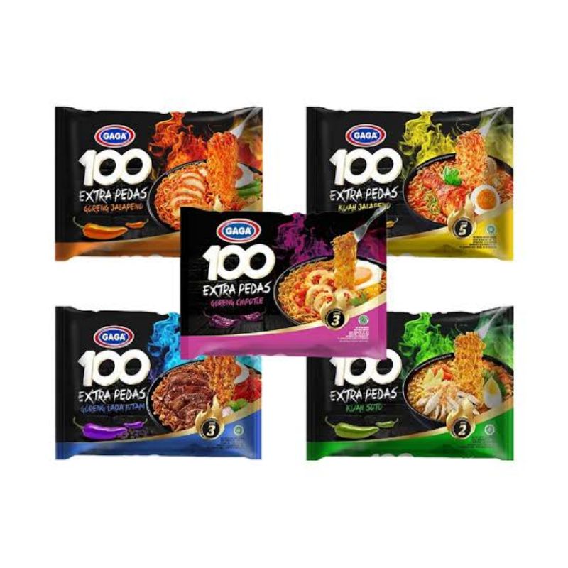 Jual Mie Gaga 100 Extra Pedas All Varian Karton ( Isi 40pcs ) | Shopee ...