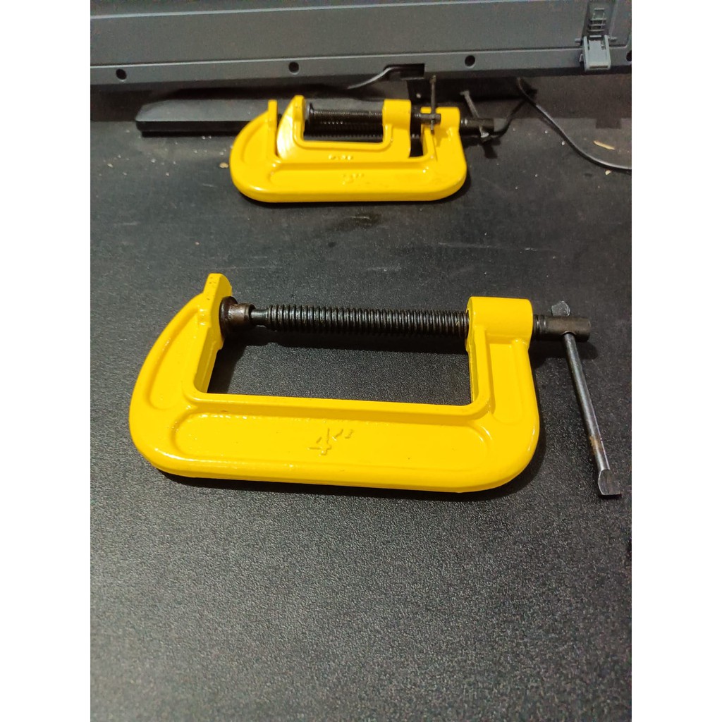 Jual Klem C / Clamp C Alat Penjepit Catok Kayu 2" 3" 4" Inch CLAMP SET ...
