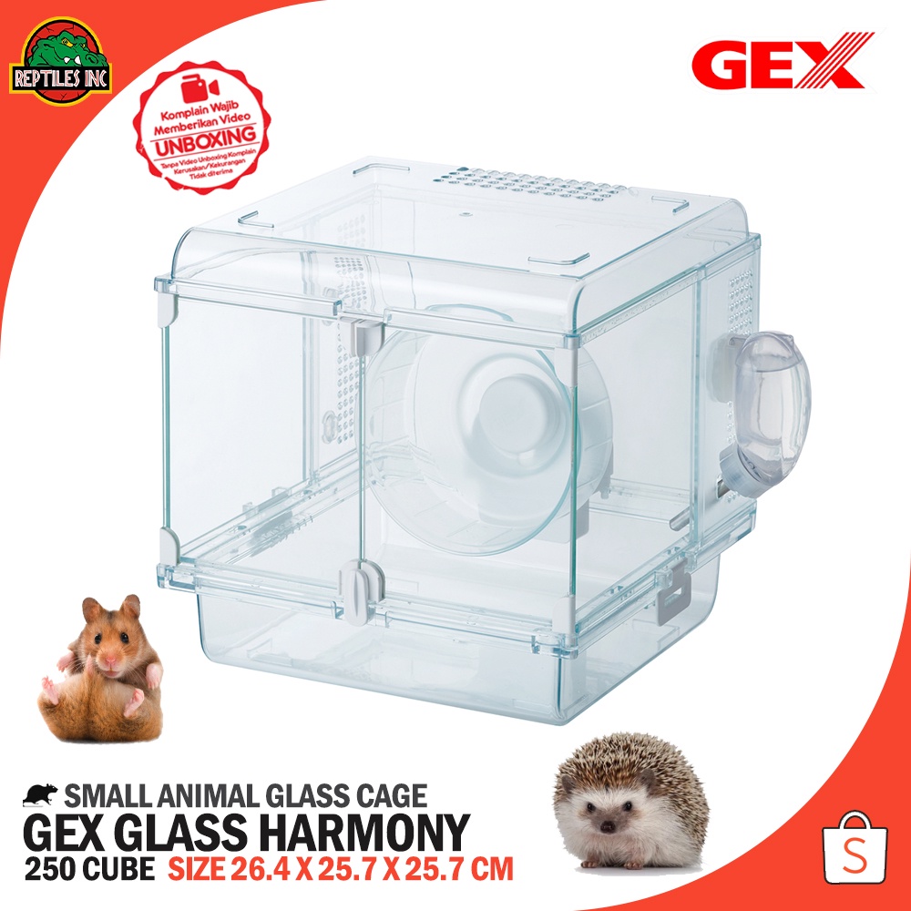 Jual GEX Harmony 250 Cube / Kandang Hamster Landak Kelinci Sugar Glider Ular | Shopee Indonesia