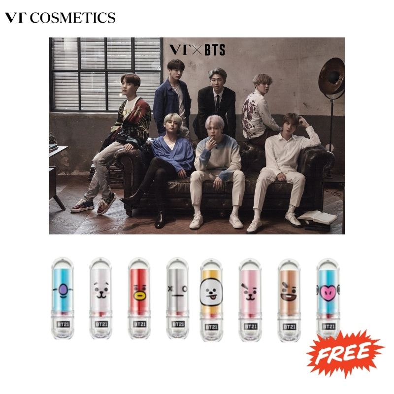 Jual VT COSMETICS X BT21 Lippie Stick Special + FREE POSTCARD BTS [ ED MEI 2022 ] | Shopee Indonesia