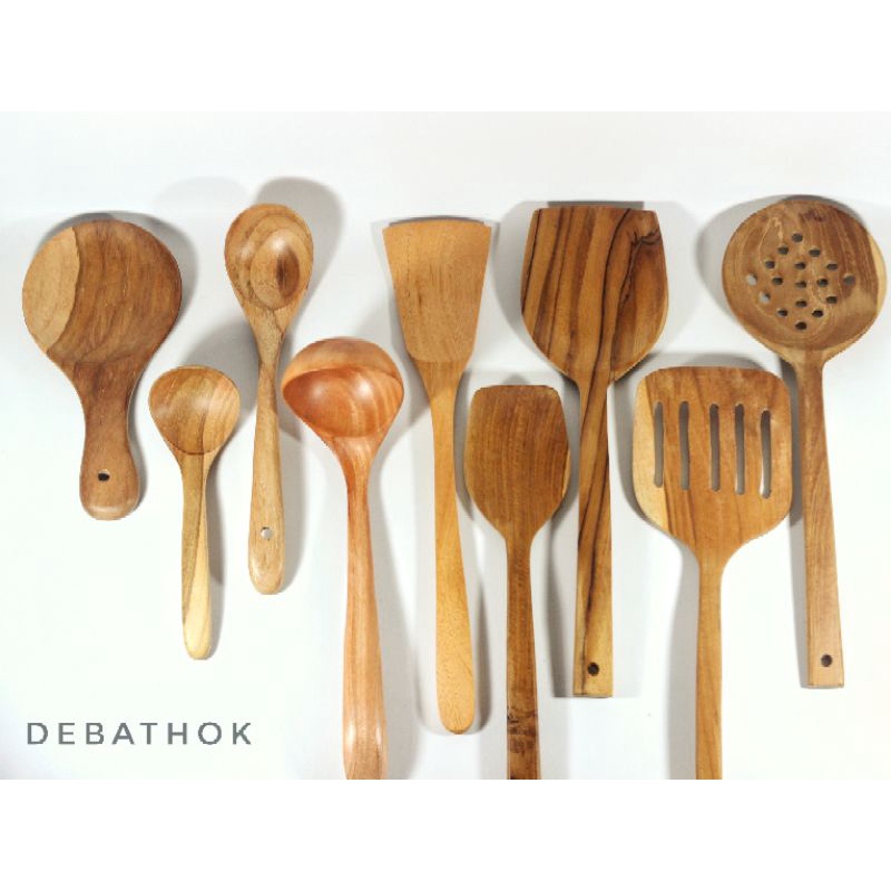 Jual Spatula Sutil Susuk Serok Entong Sendok Sayur Centong Kayu ...