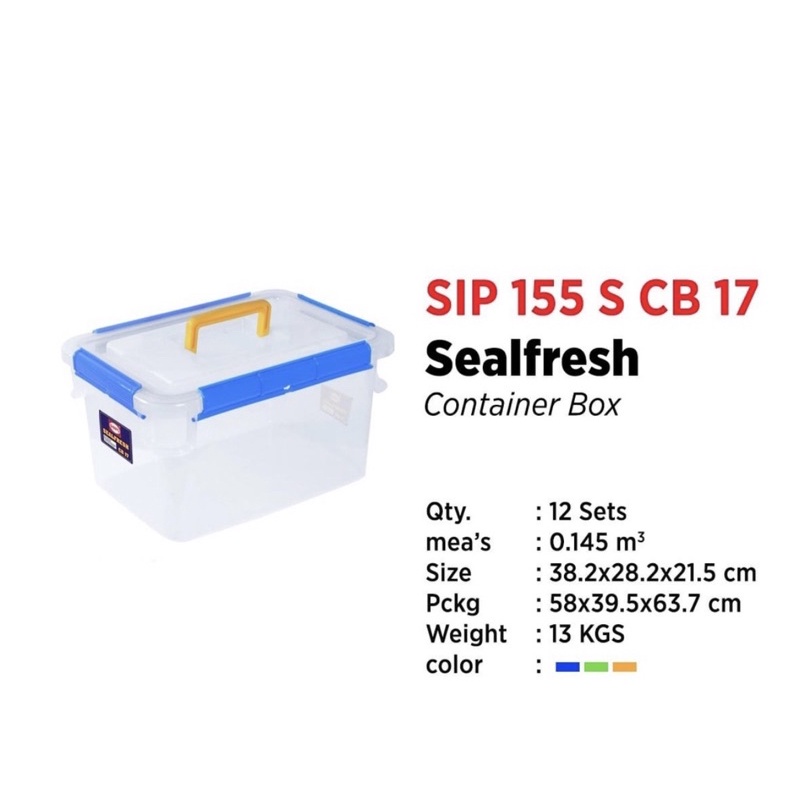 Jual SHINPO - Container CB17 Sip 155 S. Sealfresh Container Box Seal Kotak Kedap CB 17 Liter ...