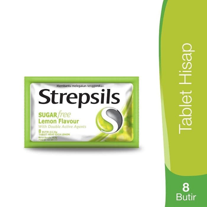 Jual STREPSILS LEMON FLAVOR SUGAR FREE SACHET ISI 8 TABLET | Shopee ...