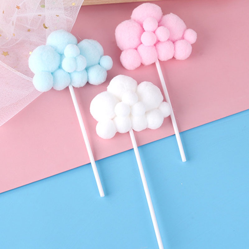 Jual Topper happy birthday/topper Kue/topper cake Awan & Balon Udara 3d ...