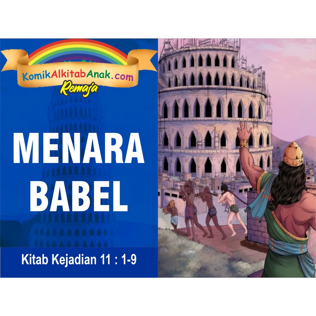 Jual Komik Alkitab Anak - Menara Babel - seri buku cerita sekolah ...