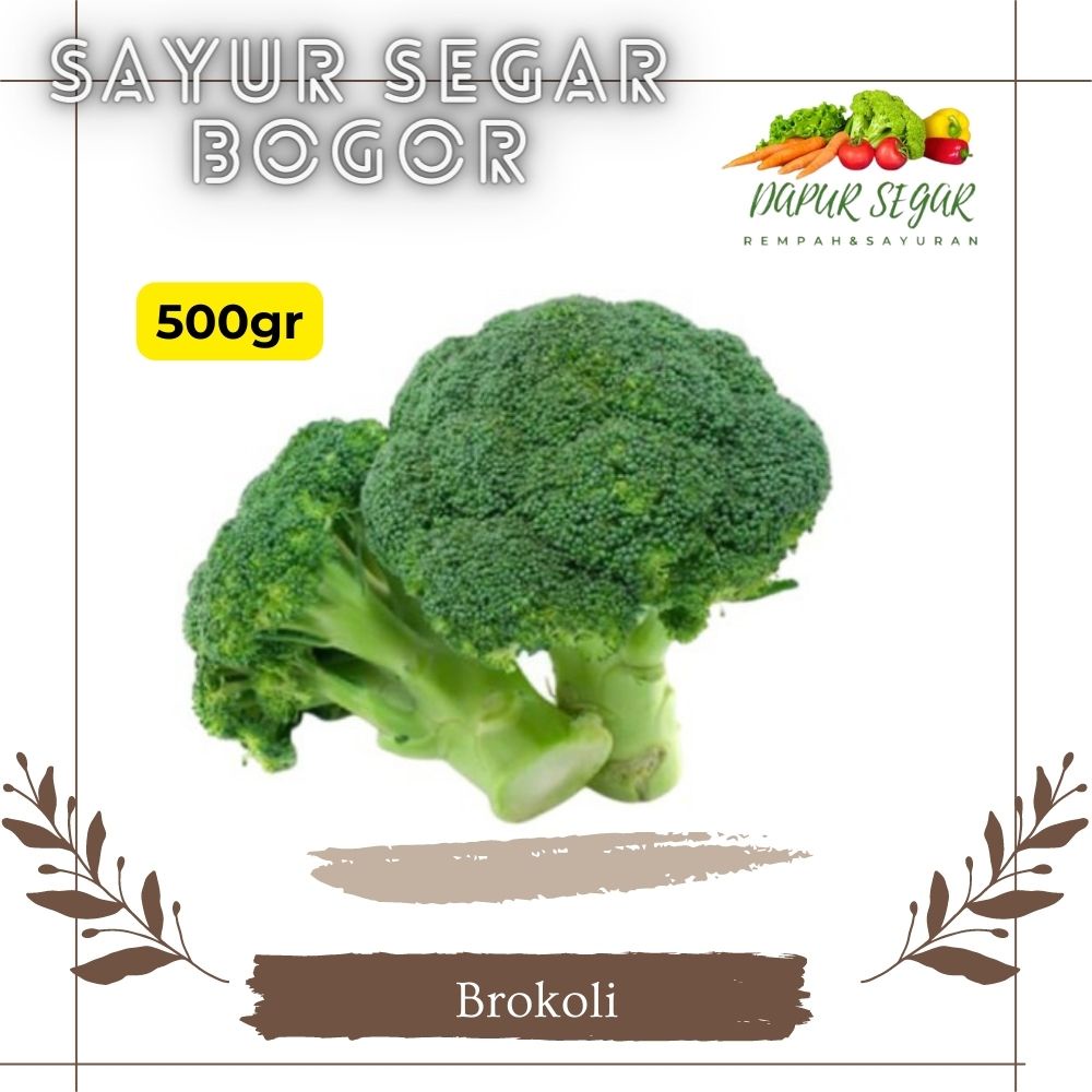 Jual Brokoli Hijau Segar 500 Gram Broccoli Sayur Sayuran Segar Bogor ...