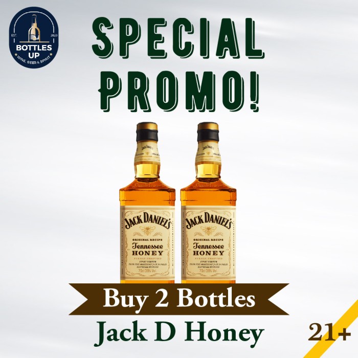 Jual PROMO 2 BOTOL Jack Daniels Honey Tennese Whisky 700ml | Shopee ...