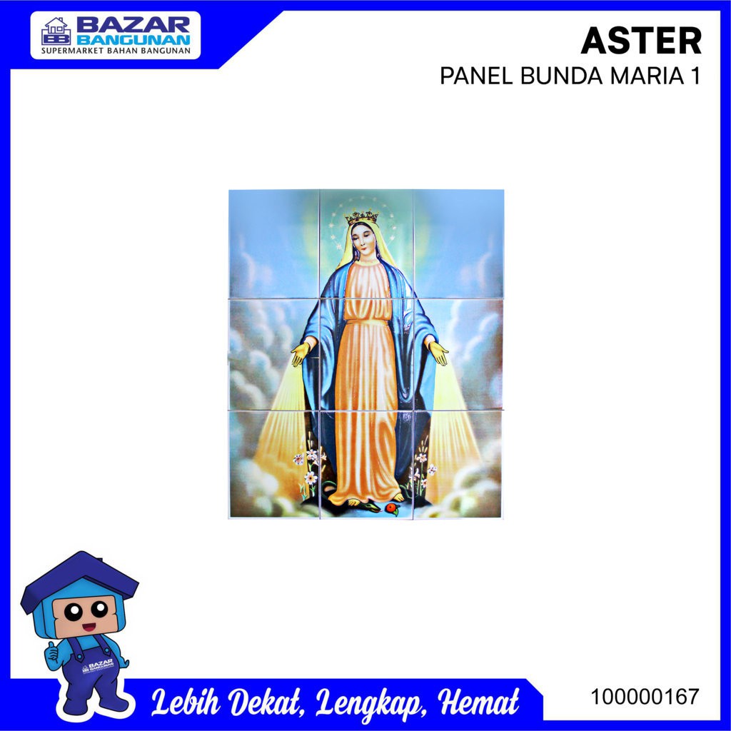 Jual Aster - Keramik Panel Gambar Dinding Wall Tile Bunda Maria 1 ...