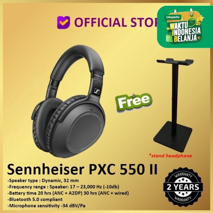 Jual Sennheiser PXC 550 Bluetooth Wireless Headphone Headset PXC550 | Shopee Indonesia