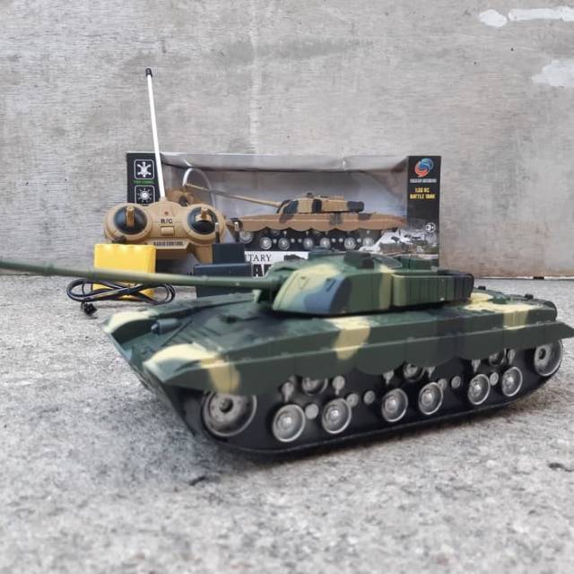 Jual Mainan Mobil RC War Tank - Remote Control Tank Panser | Shopee ...