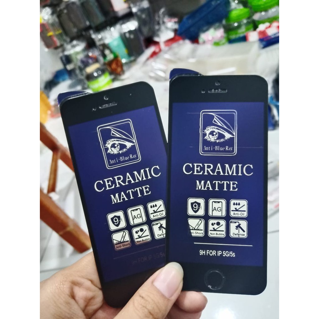 Jual Ceramic For Ip 5G 5S 6G 6S 7 8 SE 2020 Ceramic Matte Blue Ray ...
