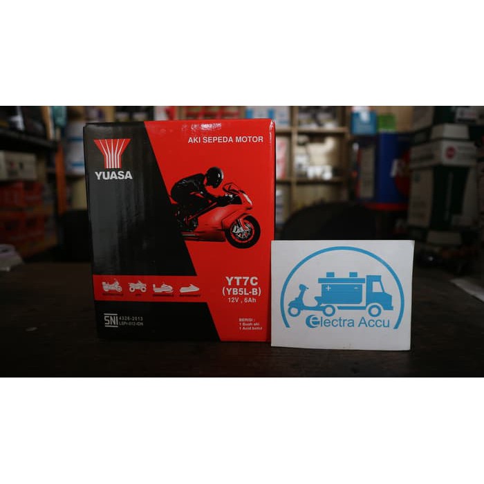 Jual "Aki Motor Yamaha Vega Series YT7C / GM5Z Yuasa Accu Kering" | Shopee Indonesia
