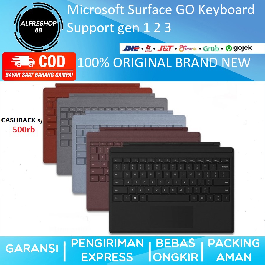 Jual Microsoft Surface GO Keyboard 1 2 3 4 5 Cover | Shopee Indonesia