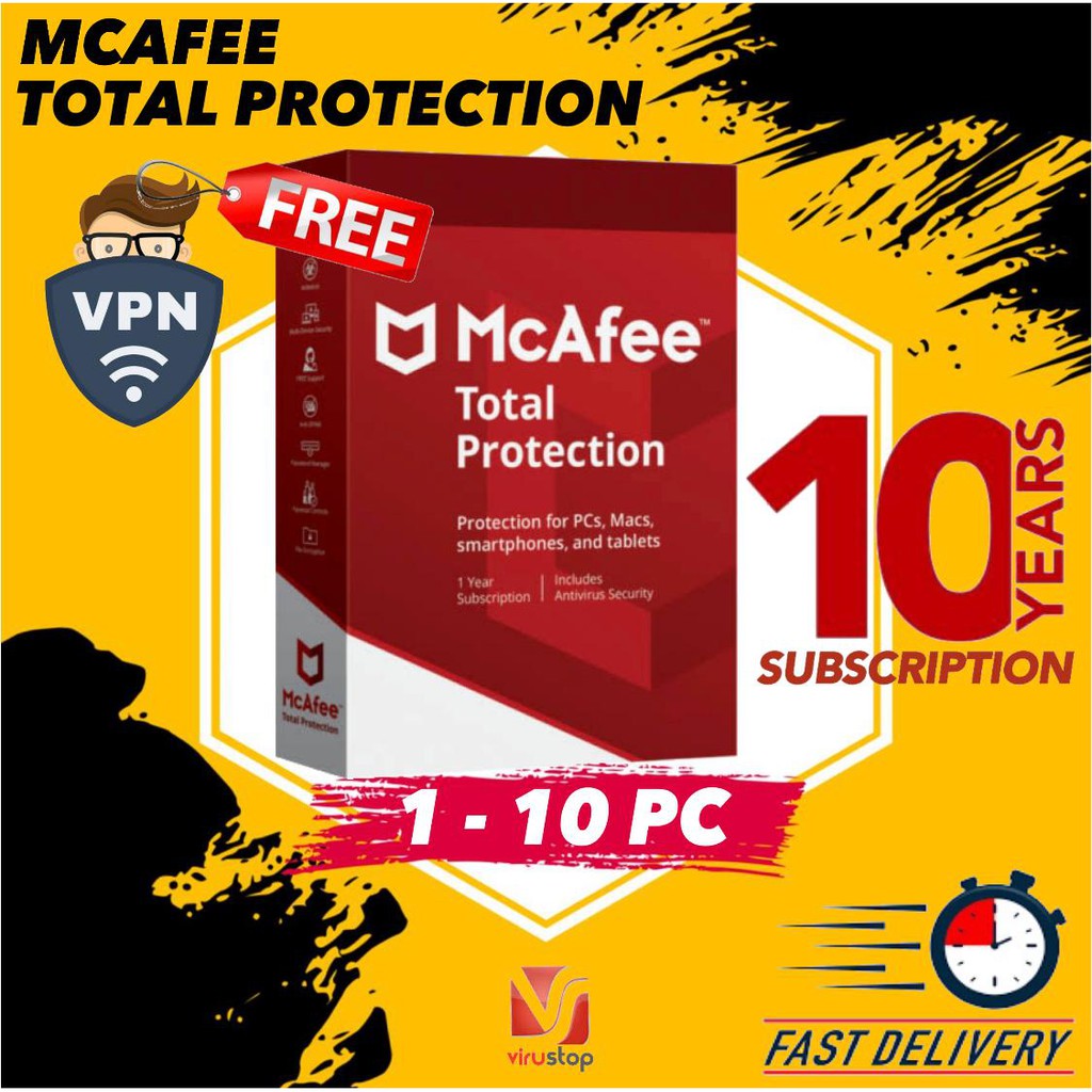 Jual Mcafee Total Protection ORIGINAL Antivirus 5 & 10 Years ...