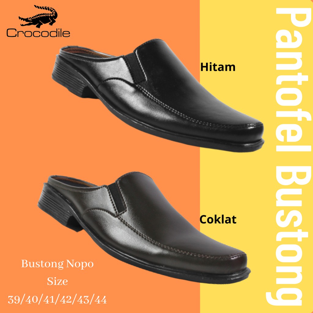 Jual SM88 - COD!! Sepatu Pantofel Pria Crocodile Bustong Nopo Slop ...