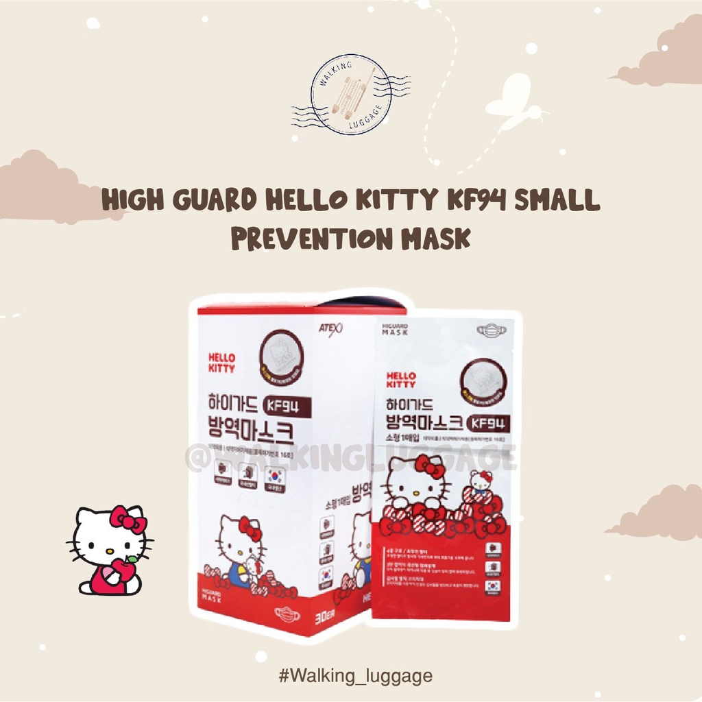 Jual High Guard Hello Kitty KF94 Small Prevention Mask | Shopee Indonesia