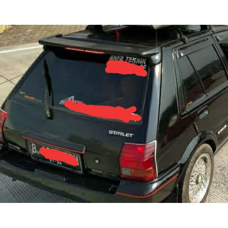 Jual Spoiler Starlet kotak Model Gt Turbo | Shopee Indonesia