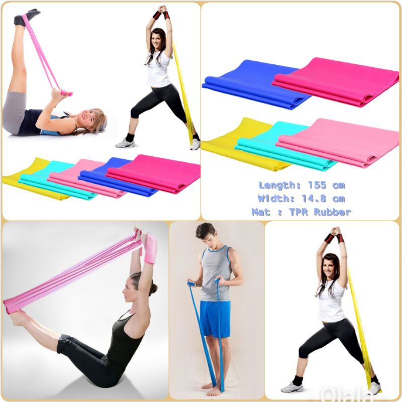 Jual Elastic Rubber Stretch Rope Fitness | Shopee Indonesia