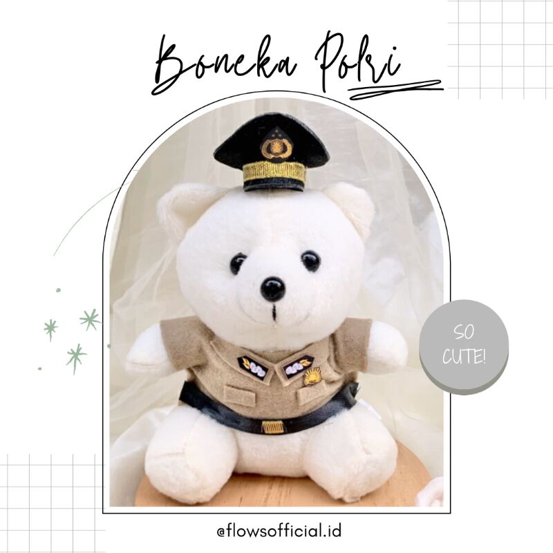 Jual BONEKA POLRI / BONEKA POLISI / BONEKA PROFESI TNI | Shopee Indonesia
