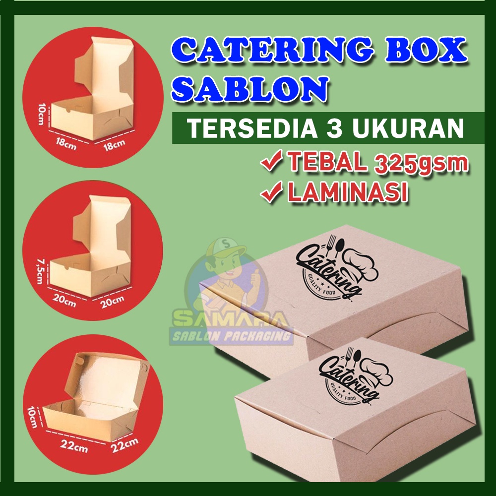 Jual Catering Box Sablon | Shopee Indonesia