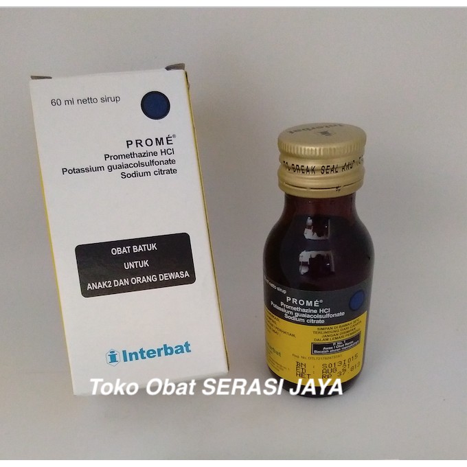 Jual Prome Syrup 60ml Meringankan Batuk Akibat Alergi Obat Batuk ...