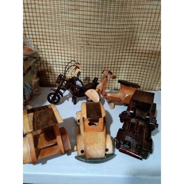 Jual PAKET HEMAT ISI 5 MINIATUR MOBIL VW HARLEY BECAK VESPA ONTRAN ...