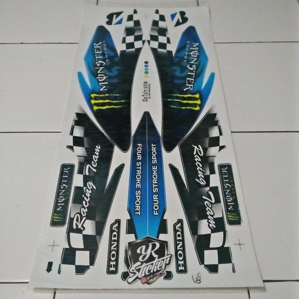 Jual Stiker striping sticker lis variasi honda GL pro - GL max monster ...