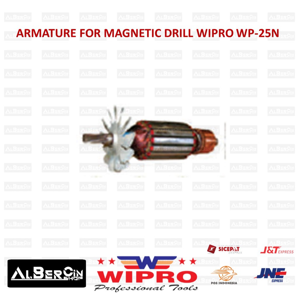 Jual Spare Part Armature / Angker Bor Magnet WIPRO WP-25N WP 25 N WP25N ...