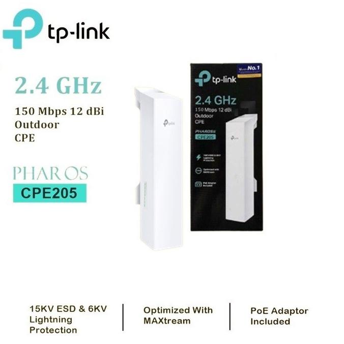 Jual TP-LINK CPE205 Access point Outdoor CPE TPLINK CPE 205 2.4GHz ...