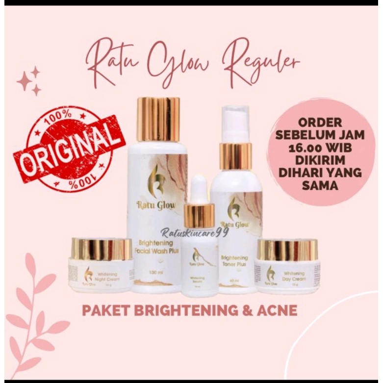Jual RATU GLOW BRIGHTENING/ RATU GLOW ACNE / RATU GLOW SKINCARE ORIGINAL | Shopee Indonesia
