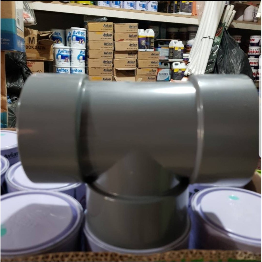 Jual Tee 2 1/2" inch/ 3" /4" Sambungan Pipa T Paralon Pralon PVC POWER D/ Rucika 2.5" Inch ...