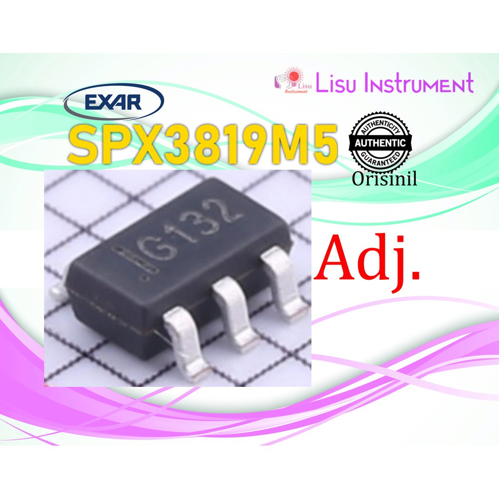 Jual SPX3819 SPX3819M5 500mA Low-Noise LDO Voltage Regulator M3WW A4WW ...