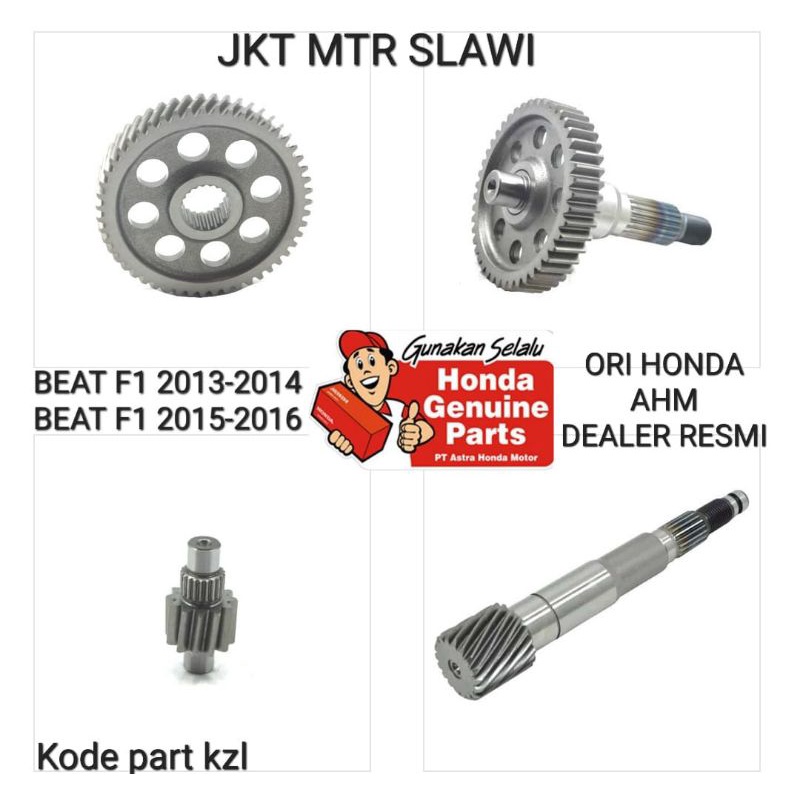 Jual gear comp set KZL as pully counter shaft counter beat f1 scoopy fi ...