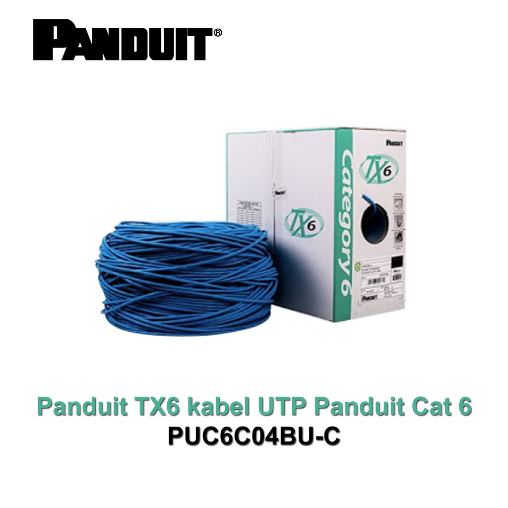 Jual KABEL UTP PANDUIT CAT 6 tipe PUC6C04BU-C TX6 | Shopee Indonesia