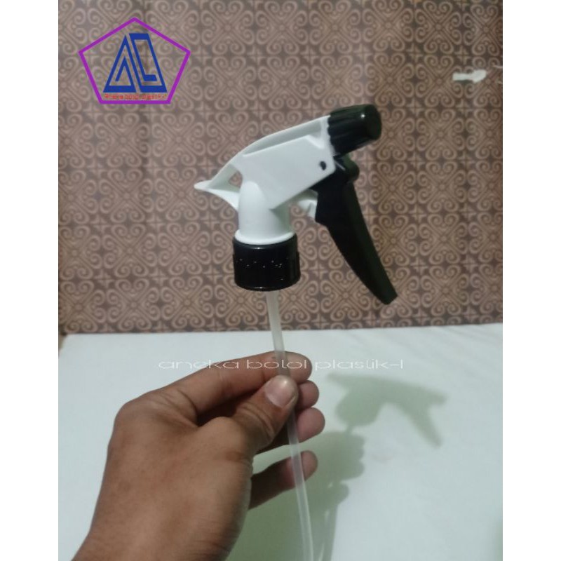 Jual spray trigger neck 28 spray tembak warna putih hitam tutup botol ...