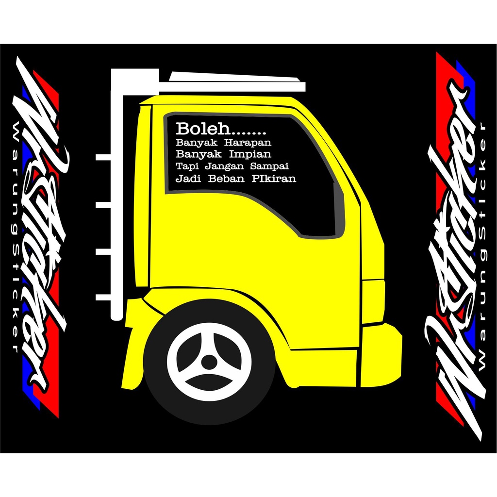 Jual sticker kaca samping kata kata l300 granmax carry CANTER ELF TRUCK ...