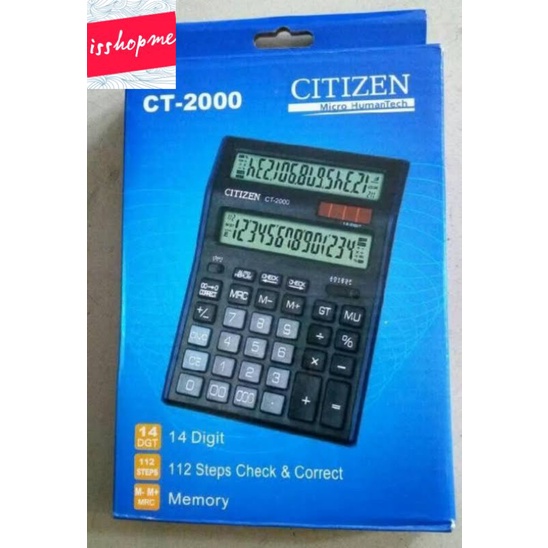 Jual Citizen ct 2000 kalkulator dagang 2 layar | Shopee Indonesia