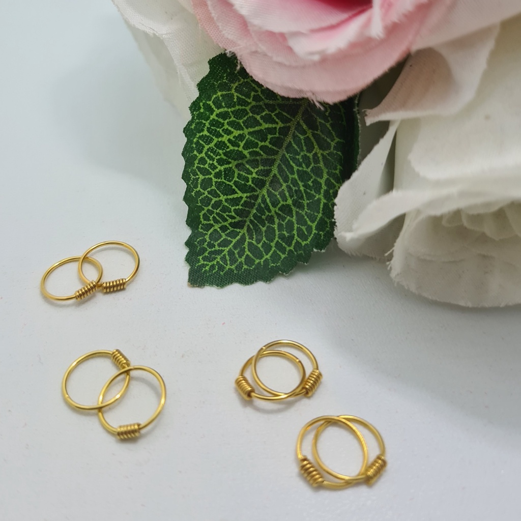 Jual Anting Bayi Emas Muda Kenip Kawat Seperempat Gram | Shopee Indonesia
