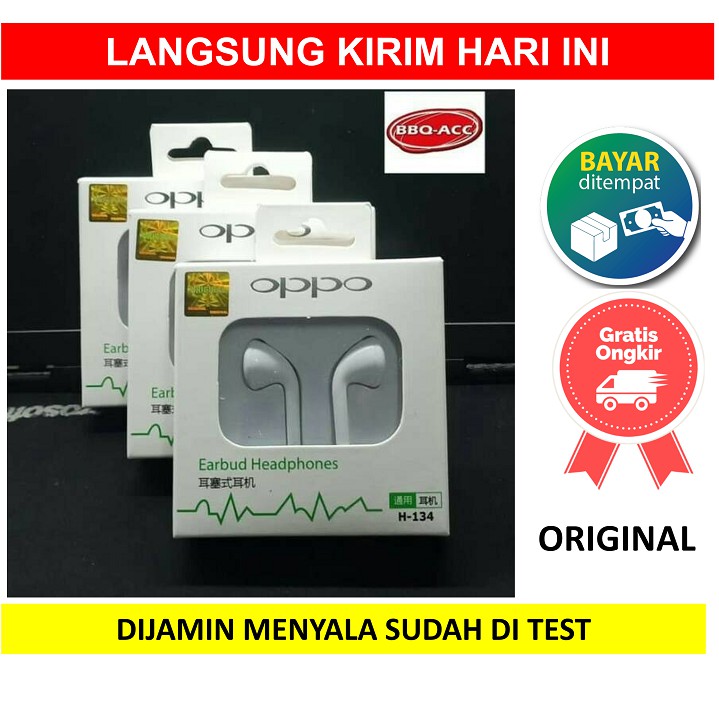 Jual Headset MA01 MH-133 MA-01 MA 01 Merek Oppo Model MH133 MH 133 Earphone HF Headphone ...