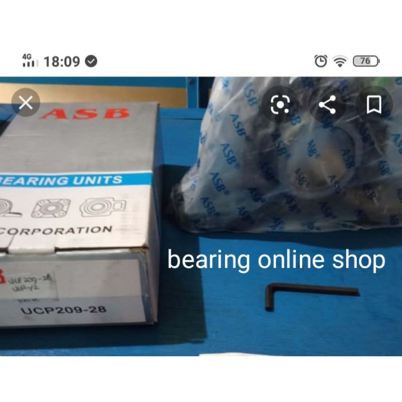 Jual Pillow Block Bearing UCP 209 - 28 Diameter Shaft As 44mm | Shopee Indonesia