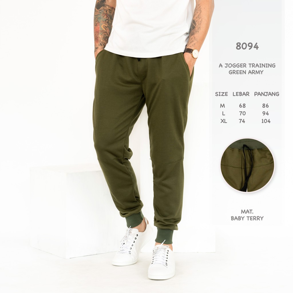 Jual Jane Frey Clothing Celana Jogger Pria 8094 Jogger Training Simple M-XL Celana Training ...