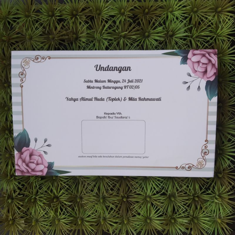 Jual Undangan Nikah Murah - Maestro 05 - Bunga Rustik | Shopee Indonesia