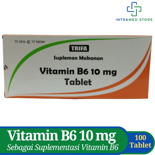 Jual Vitamin B6 10 mg Box isi 100 Tablet (TRIFA) - Suplementasi Vitamin ...
