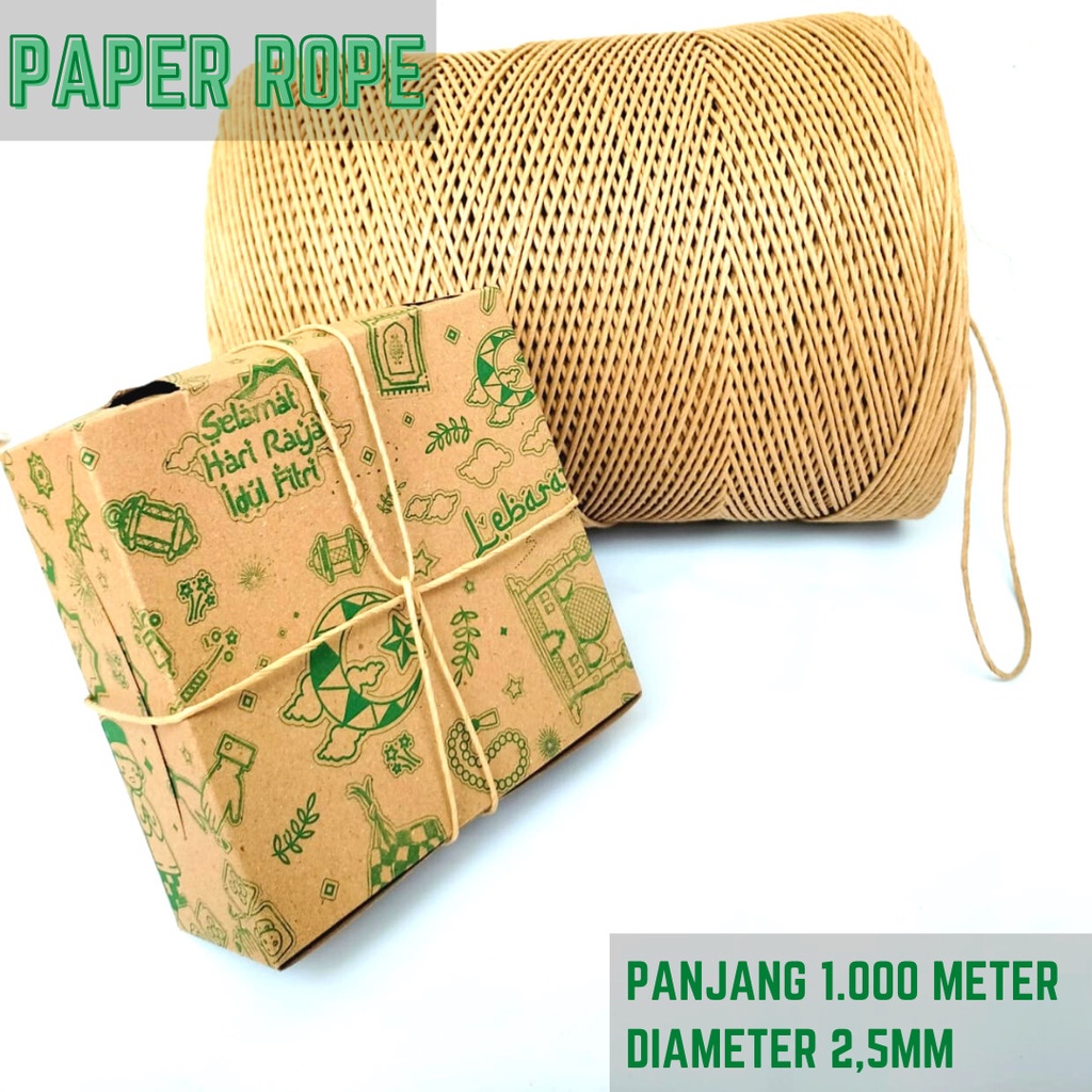 Jual Tali Kertas Tali Rami Paper Rope Tali Kursi (PR1-1.000 Meter ...