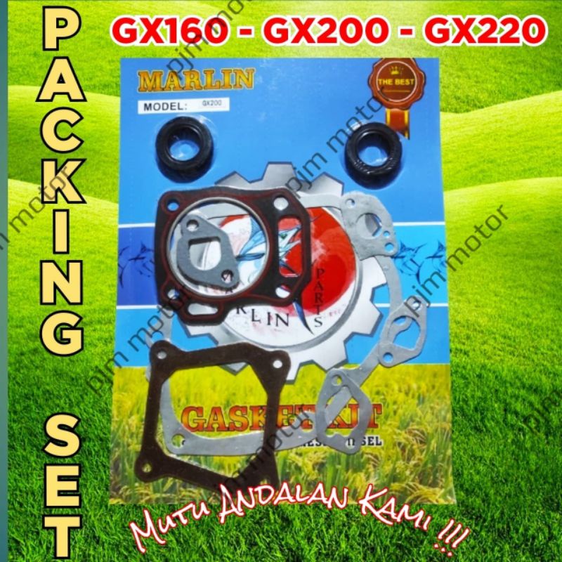 Jual Gx160 Paking Komplit Full set Gasket Packing Set Mesin Pengerak Genset Ec 2500 3000 4000 ...